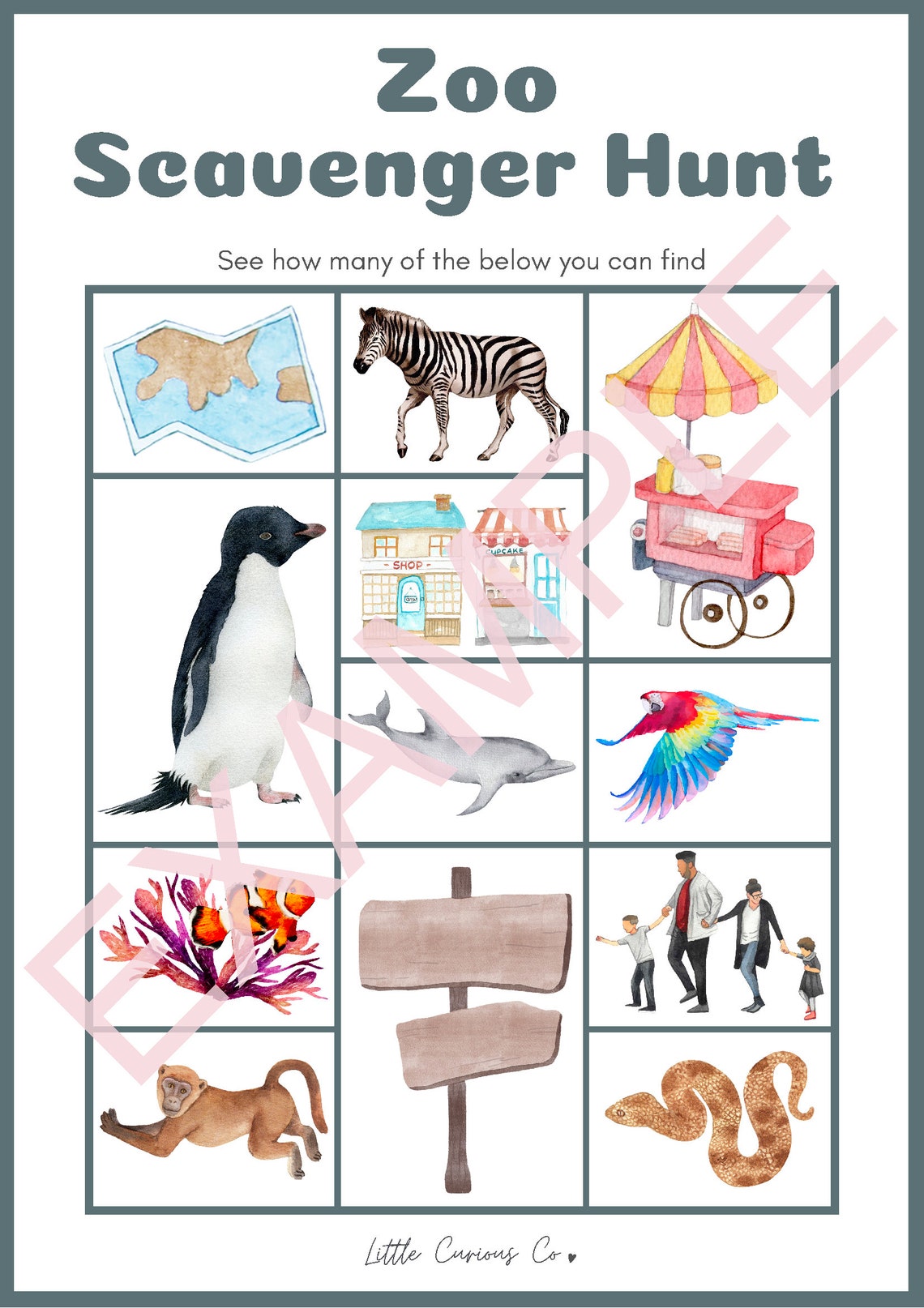 Printable Scavenger Hunt Homeschool Kids Activities - Etsy