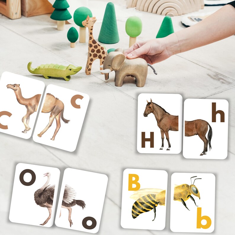 Alphabet Matching Cards Preschool Curriculum Homeschool - Etsy