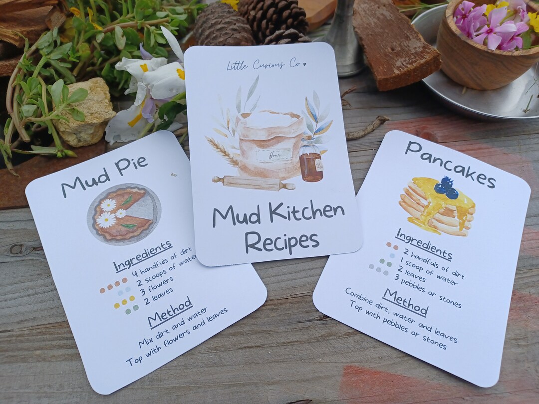 Printable Mud Kitchen Cards, Homeschool Learning Numbers, Montessori ...