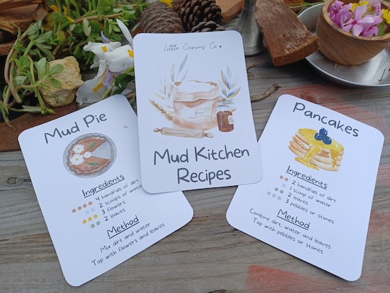 Printable Mud Kitchen Cards Homeschool Learning Numbers | Etsy