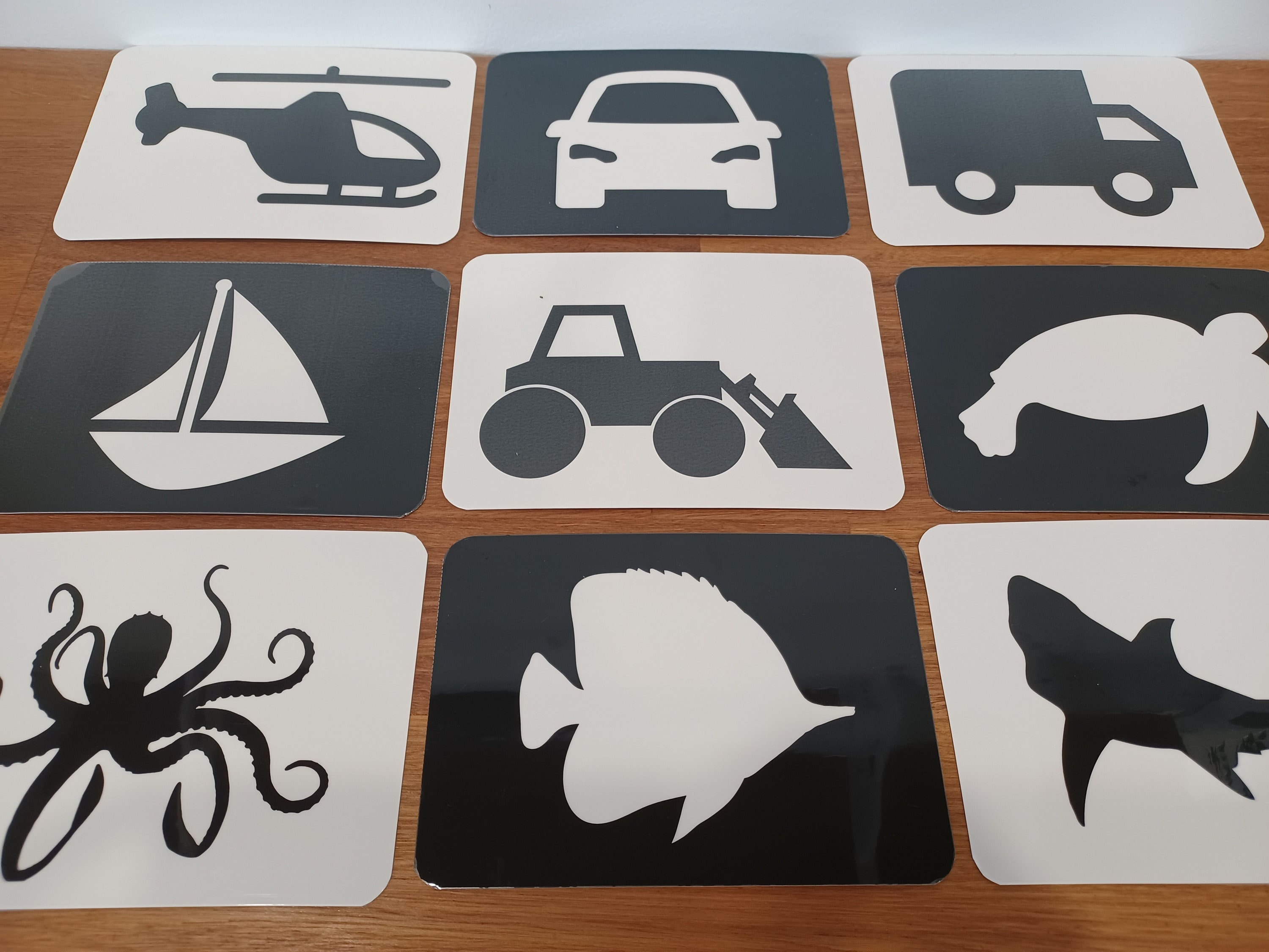 Printable Kids Black and White Flash Cards, Montessori Learn High ...