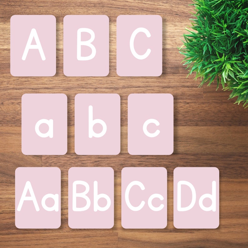 Printable Alphabet Montessori Cards, Preschool Curriculum, Homeschool ...
