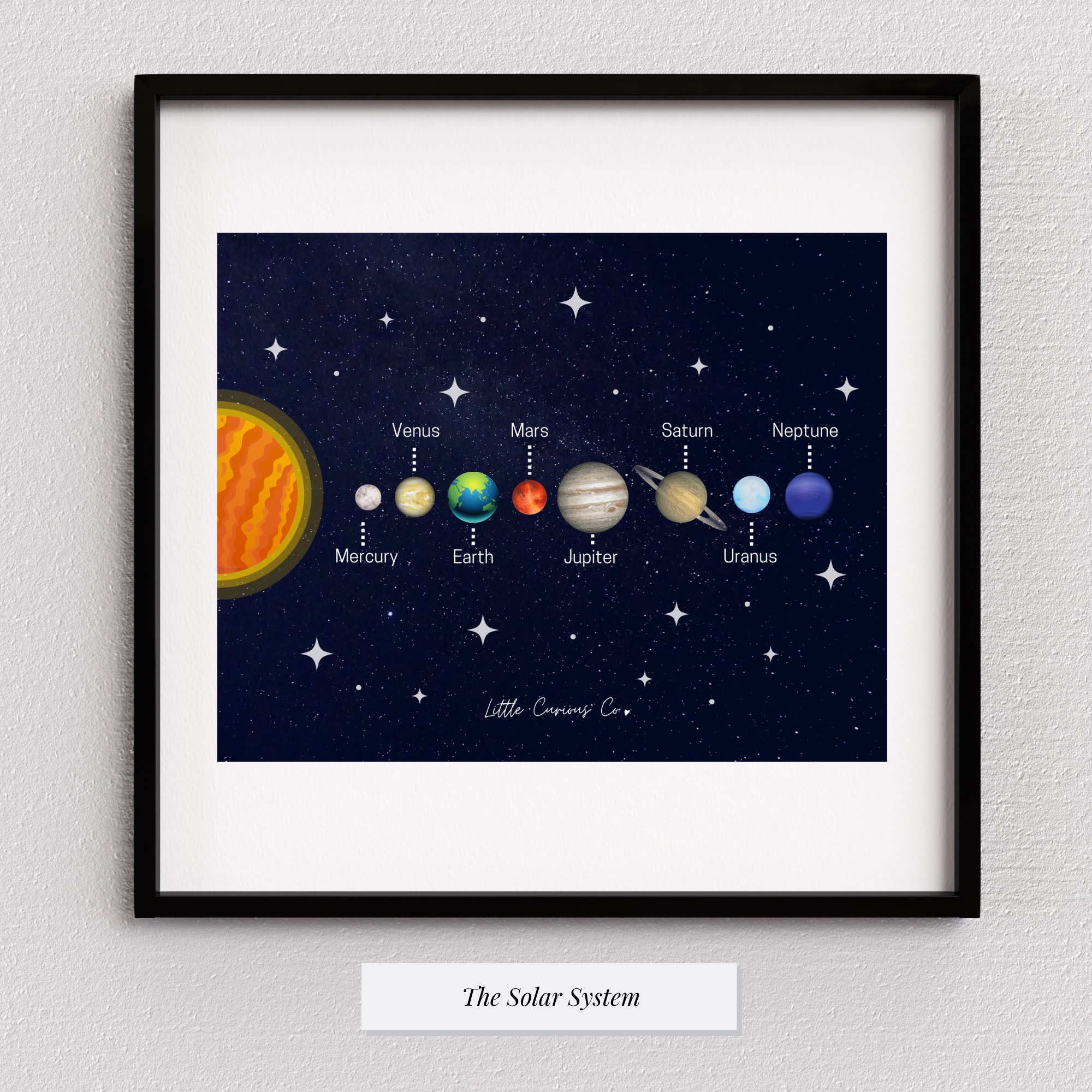 Printable Solar System, Homeschool Montessori Learning Poster - Etsy