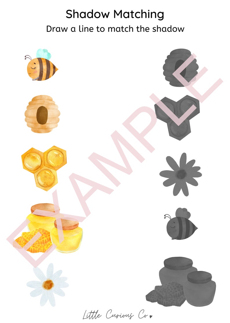 Printable Preschool Learning Bundle Montessori Learn Bees - Etsy