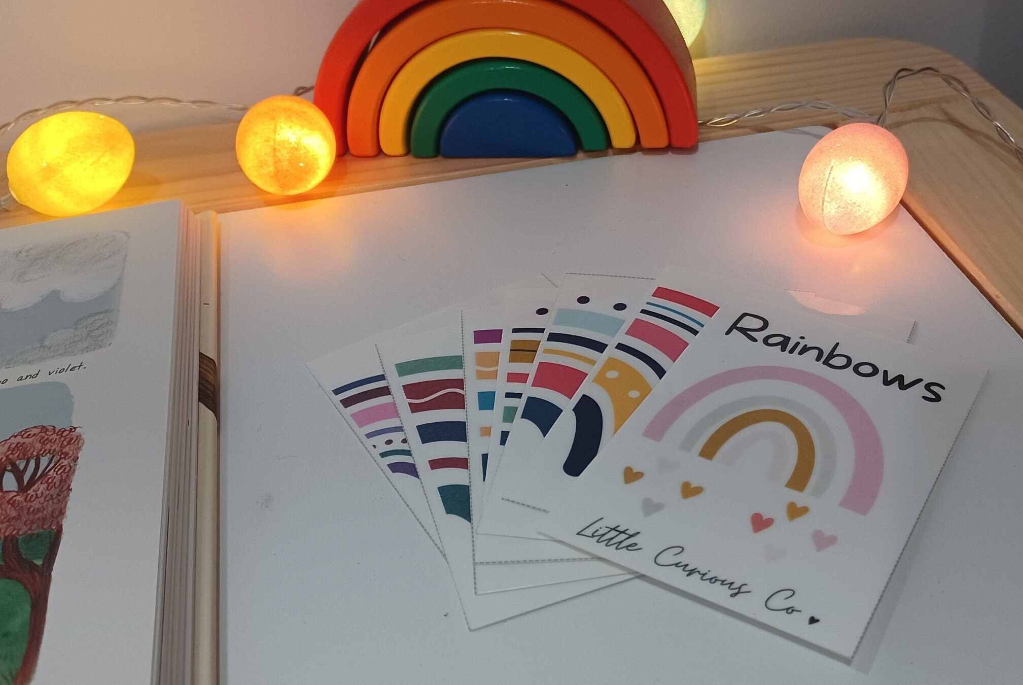 Rainbow Matching Cards, Preschool Curriculum, Homeschool Learning ...