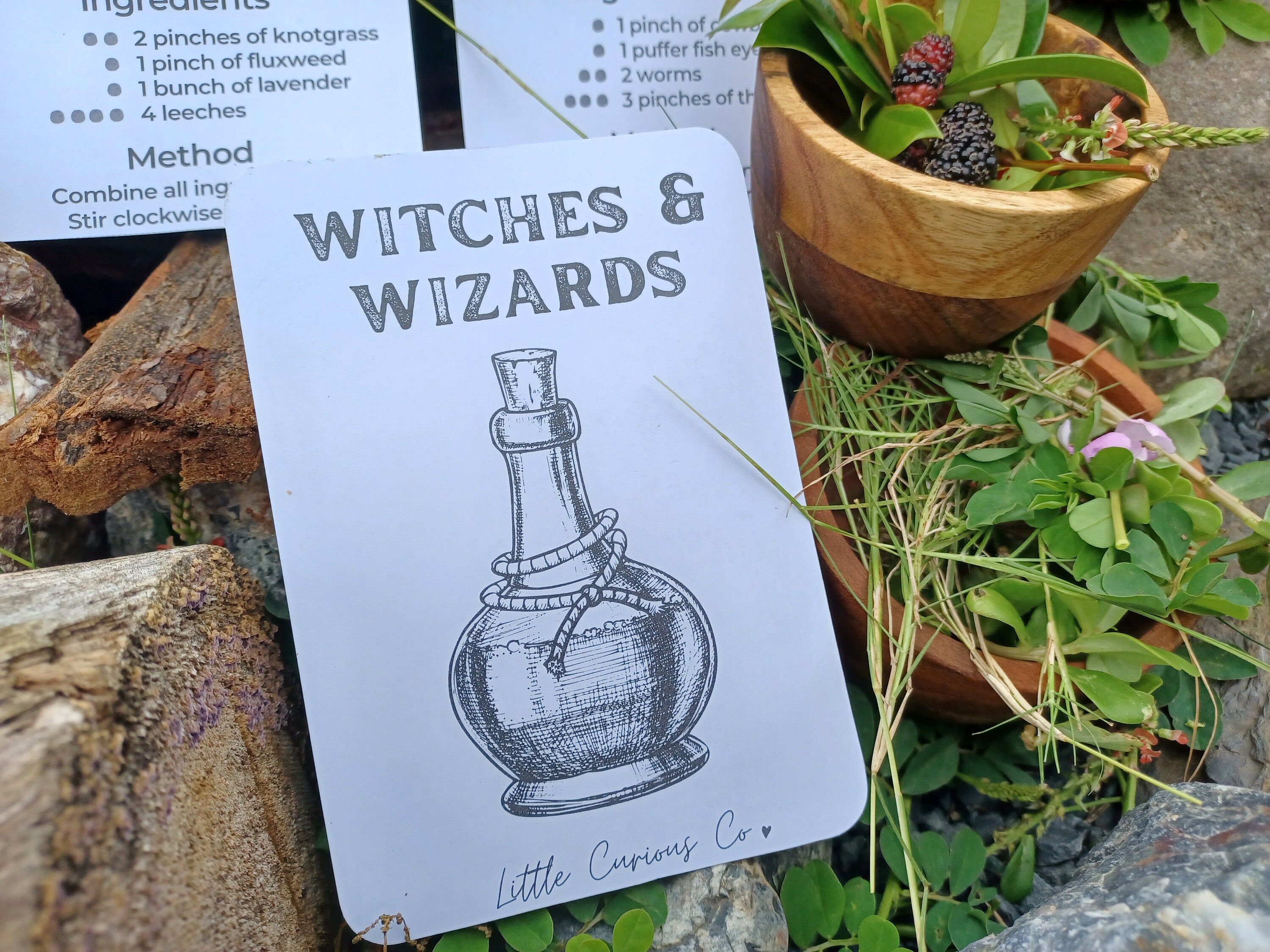 Printable Mud Kitchen Potion Cards, Homeschool Learning Numbers ...