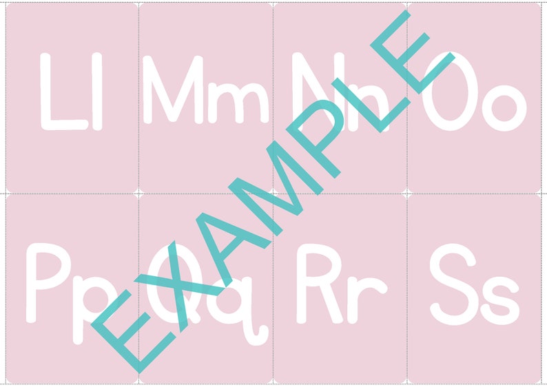 Printable Alphabet Montessori Cards Preschool Curriculum - Etsy