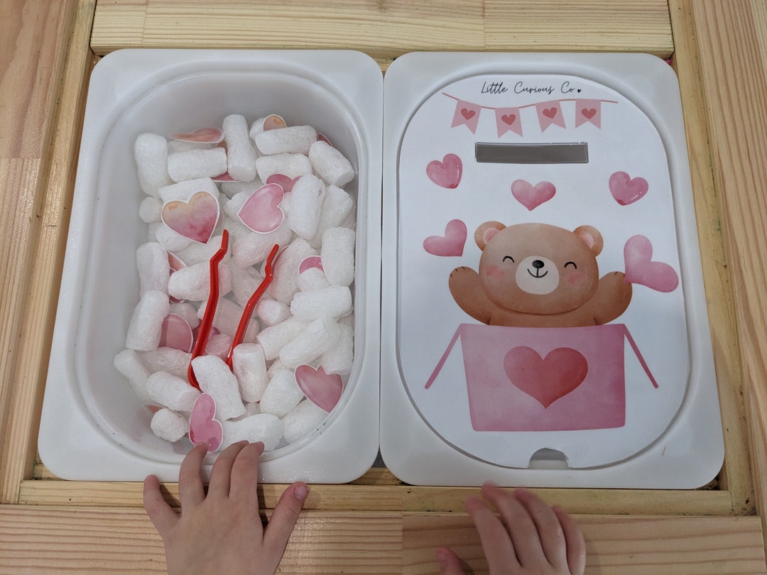 Printable Trofast Flisat Lid Insert, Valentine Love Game, Homeschool ...