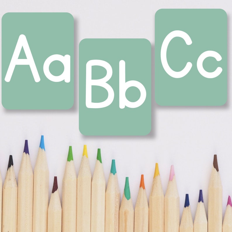 Printable Alphabet Montessori Cards Preschool Curriculum | Etsy