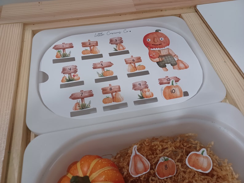 Printable Trofast Flisat Lid Insert, Montessori Learn Numbers ...