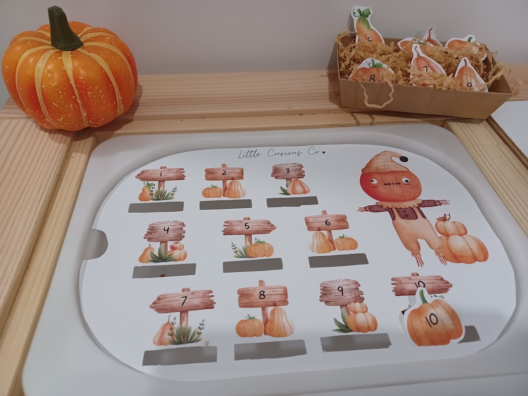 Printable Trofast Flisat Lid Insert, Montessori Learn Numbers ...