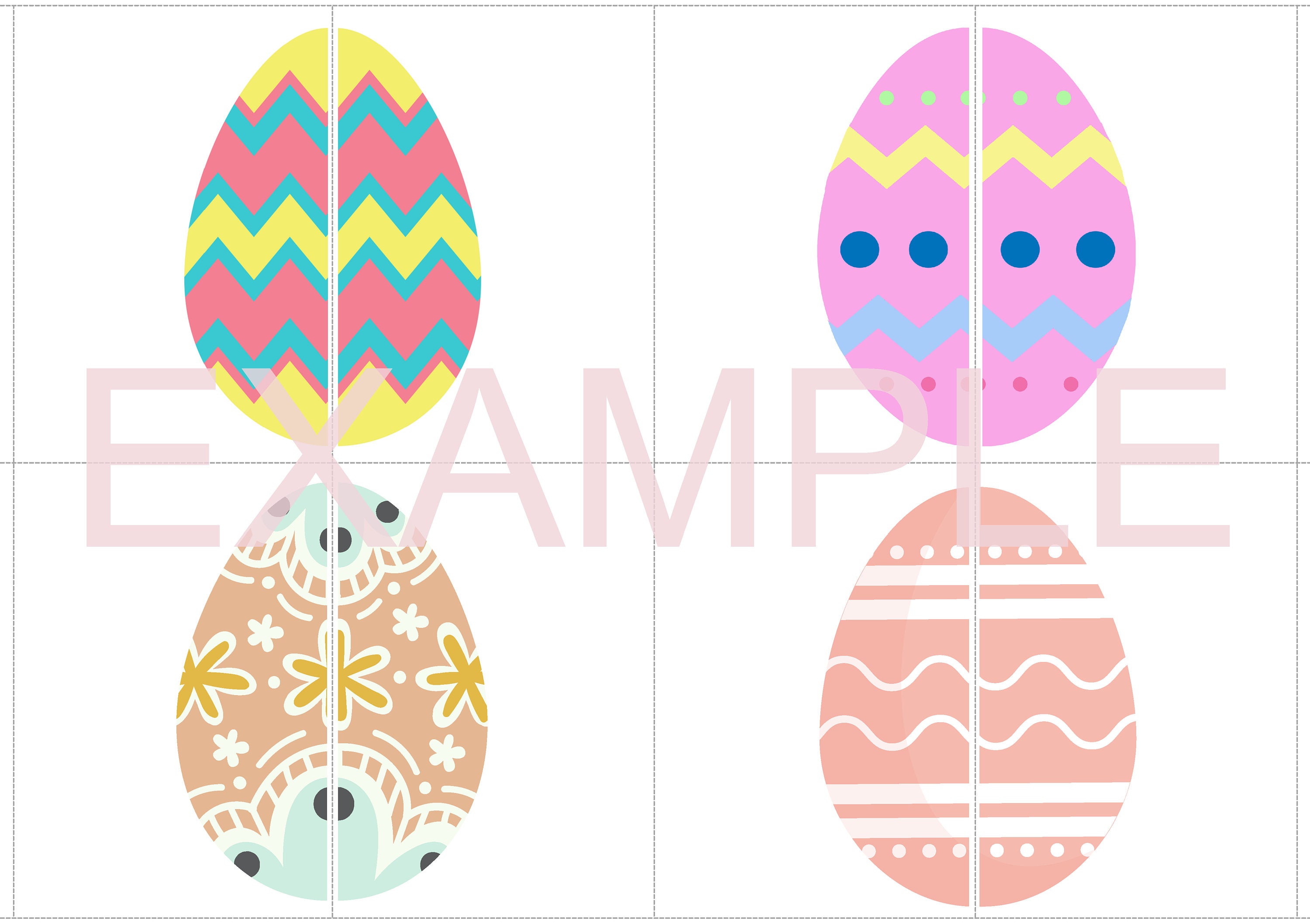 Easter Egg Matching Cards Preschool Curriculum Homeschool - Etsy