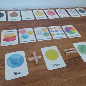Printable Kids Flash Cards, Homeschool Learn Colors, Montessori ...
