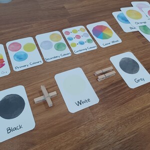 Printable Kids Flash Cards, Homeschool Learn Colors, Montessori ...