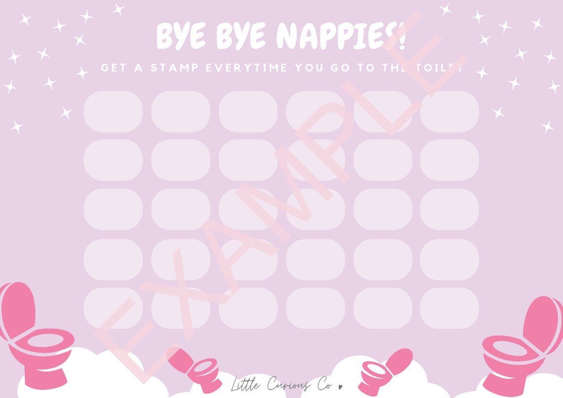 Printable Potty Training Chart, Toilet Stamp Activity, Montessori ...