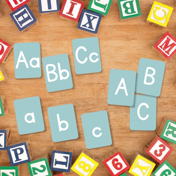Printable Alphabet Montessori Cards Preschool Curriculum | Etsy