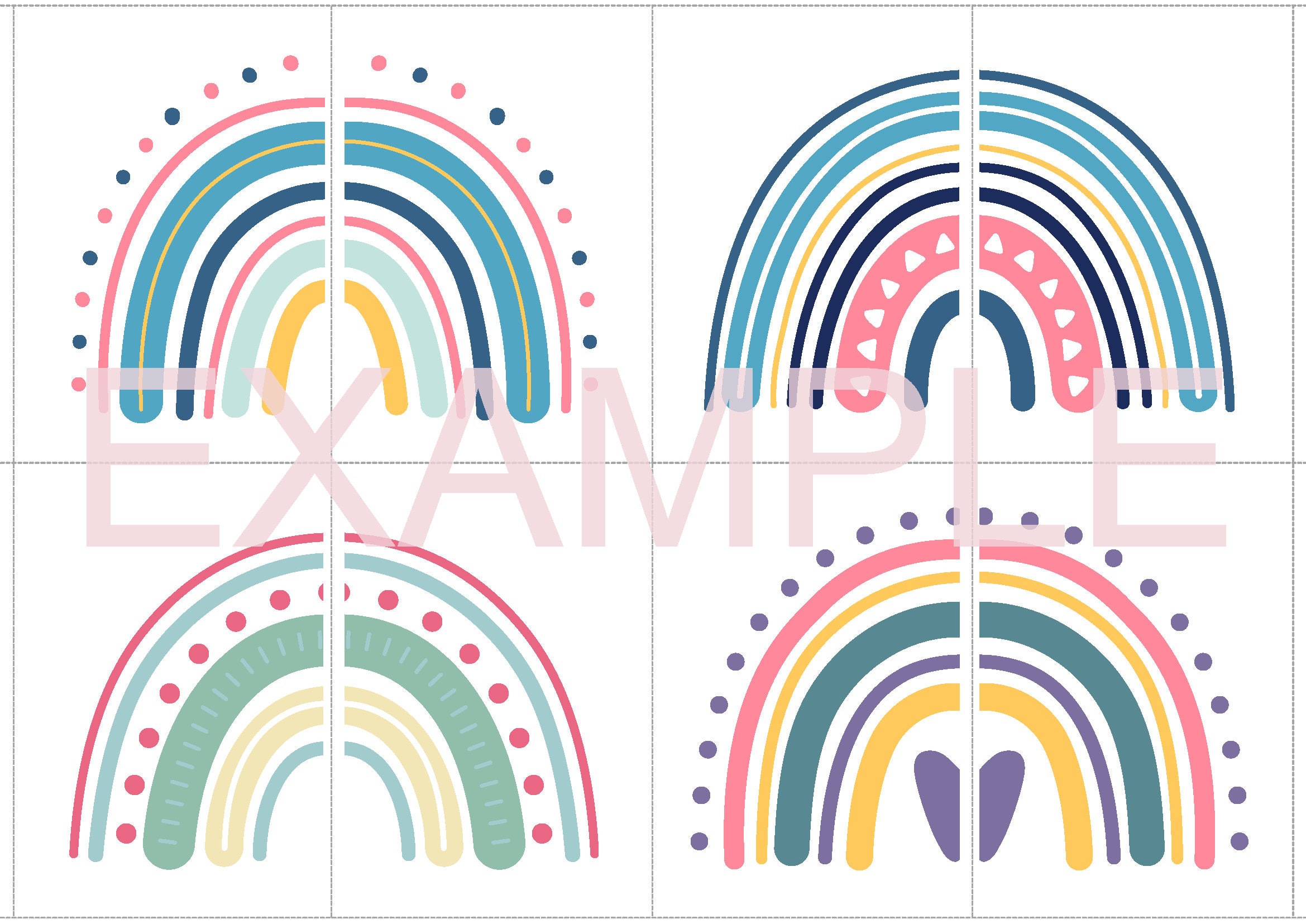 Rainbow Matching Cards Preschool Curriculum Homeschool - Etsy