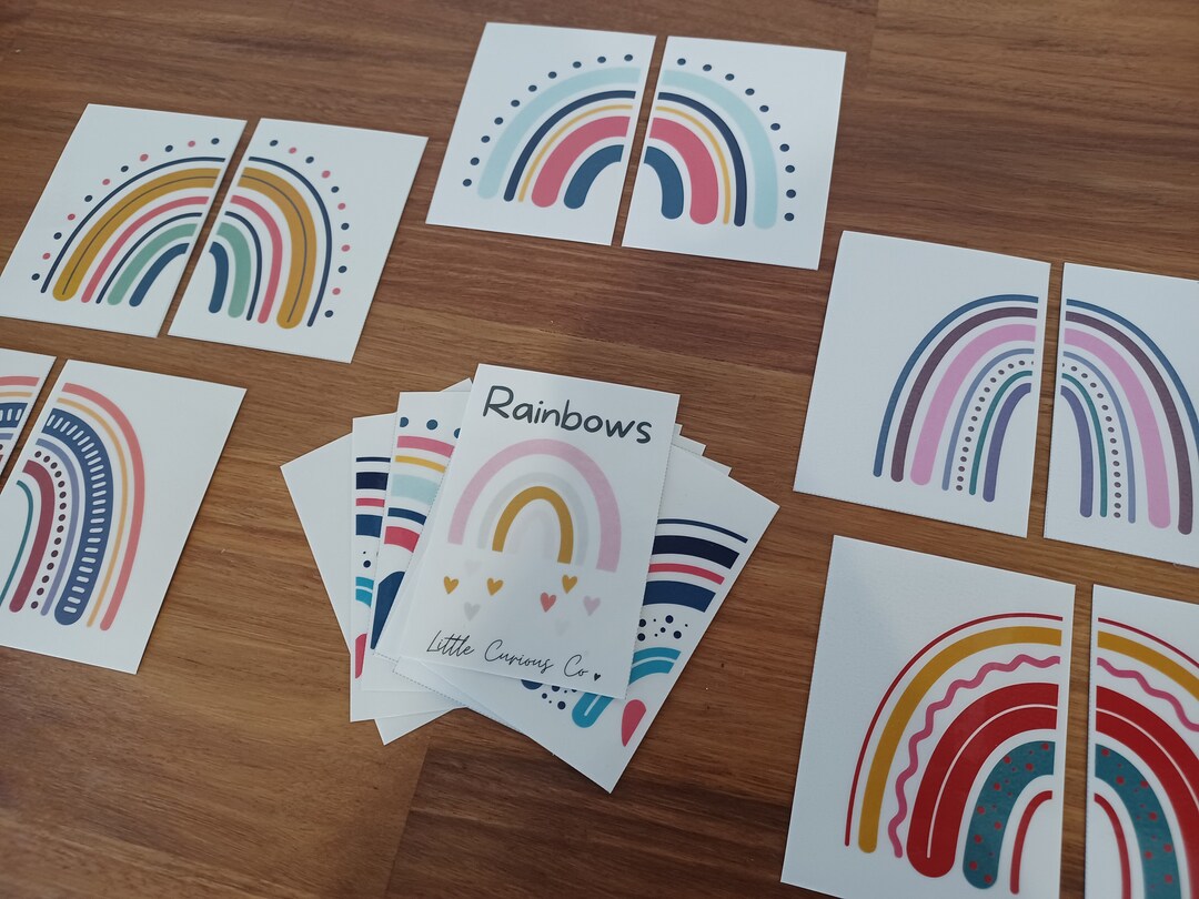 Rainbow Matching Cards, Preschool Curriculum, Homeschool Learning ...