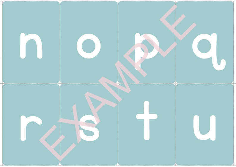 Printable Alphabet Montessori Cards Preschool Curriculum | Etsy