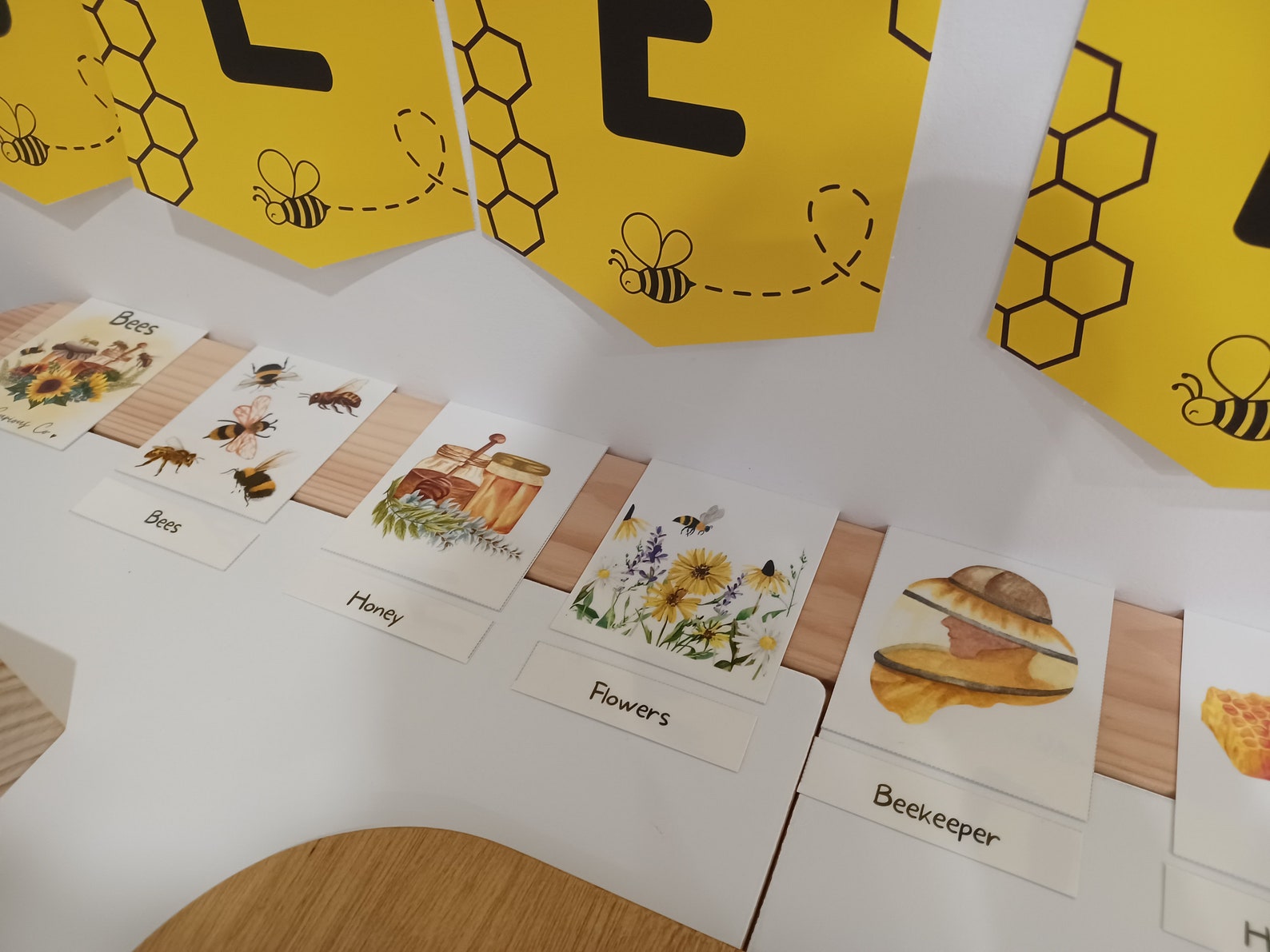 Printable Flashcards Montessori Learn Bees Homeschool Bee - Etsy