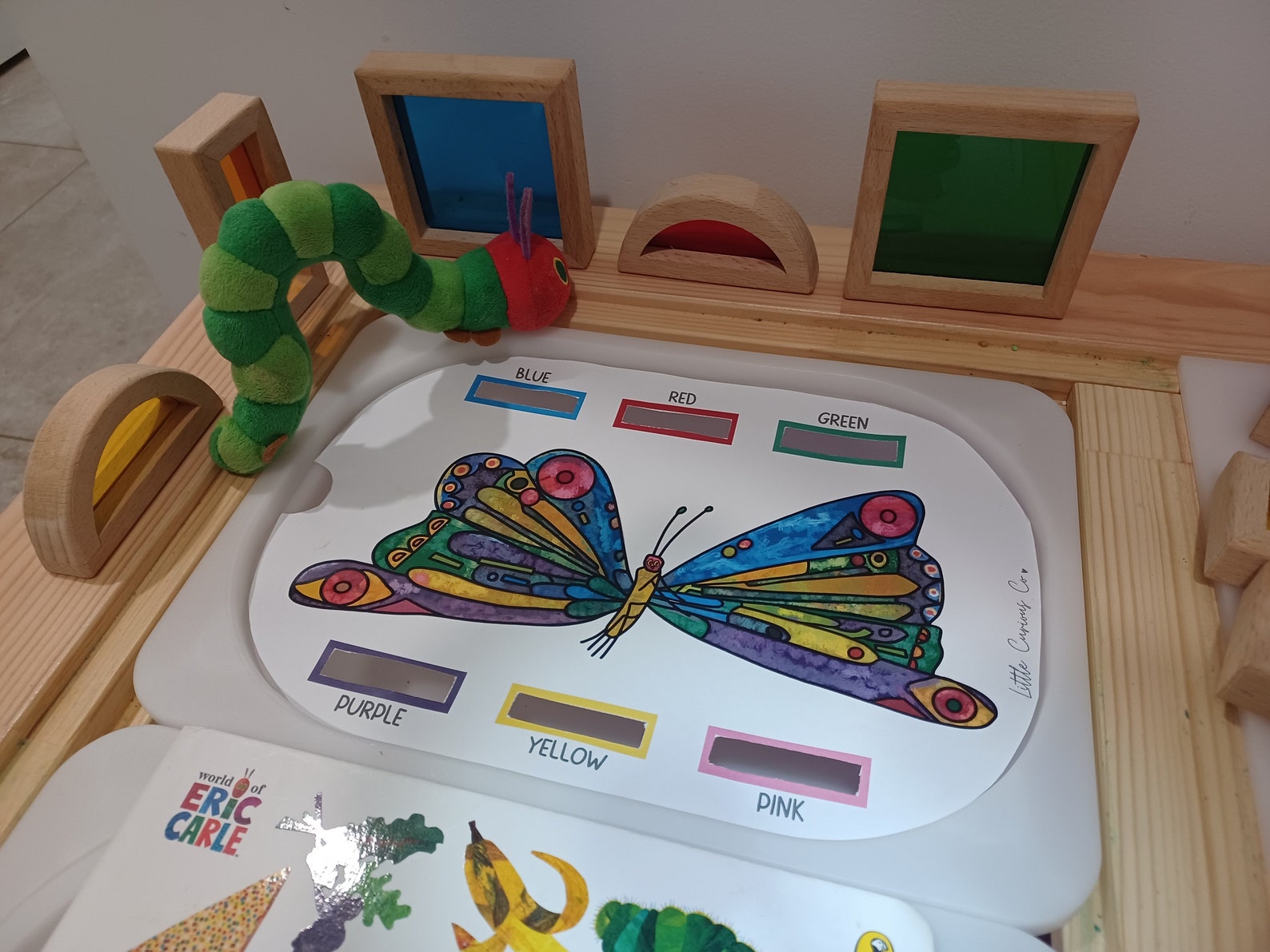 The Hungry Caterpillar, Montessori Color Sorting Trofast/flisat Lid ...