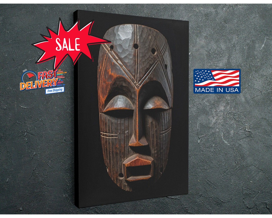 Celebration of Tradition African Mask Tribal Art With a Great Design on ...