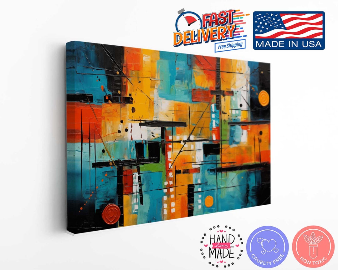 Chrome Yellow Artwork Modern Art Motivational Wall Canvas Print Art ...