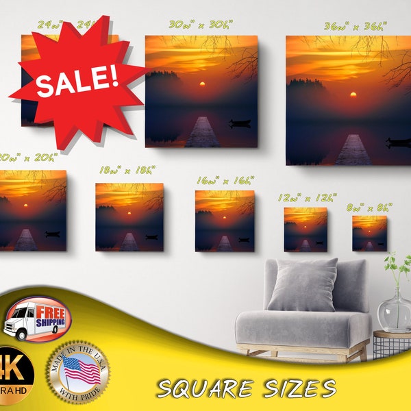 Square Canvas Art - Etsy