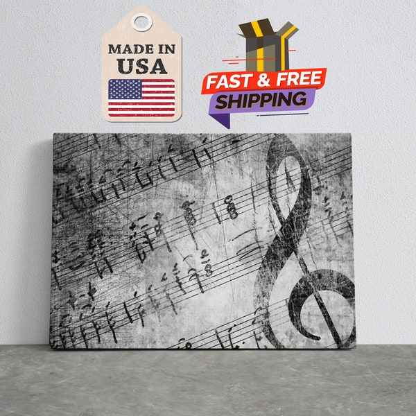 Canvas Sheet Music Art - Etsy