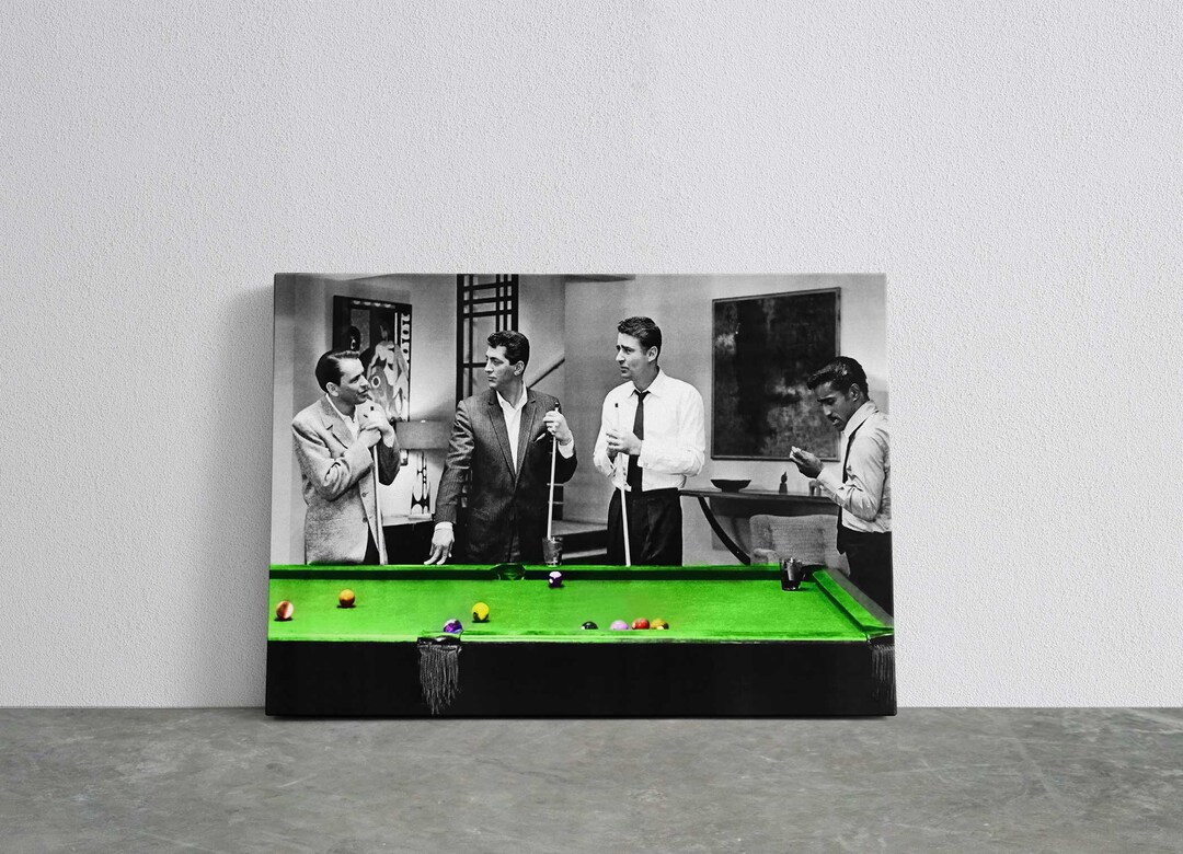 The Rat Pack Playing Pool Customize Add Your Own Words Music - Etsy