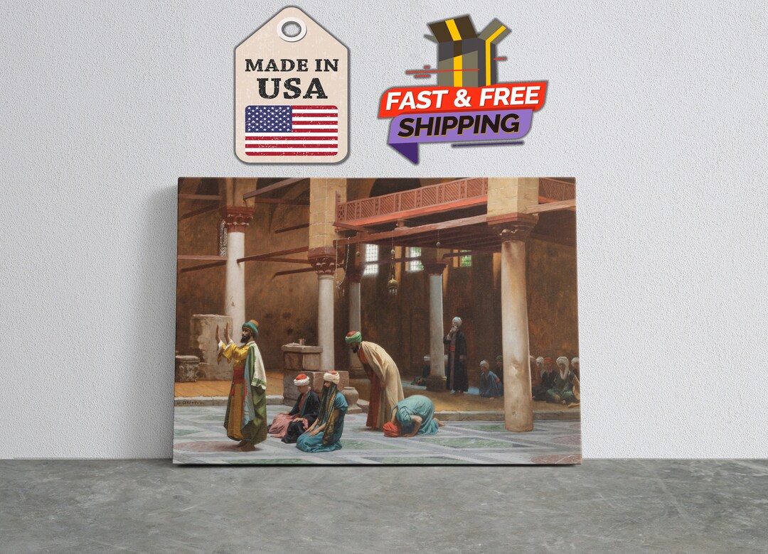 Prayer in the Mosque 1892 Jean Léon Gérôme Reproduction - Etsy