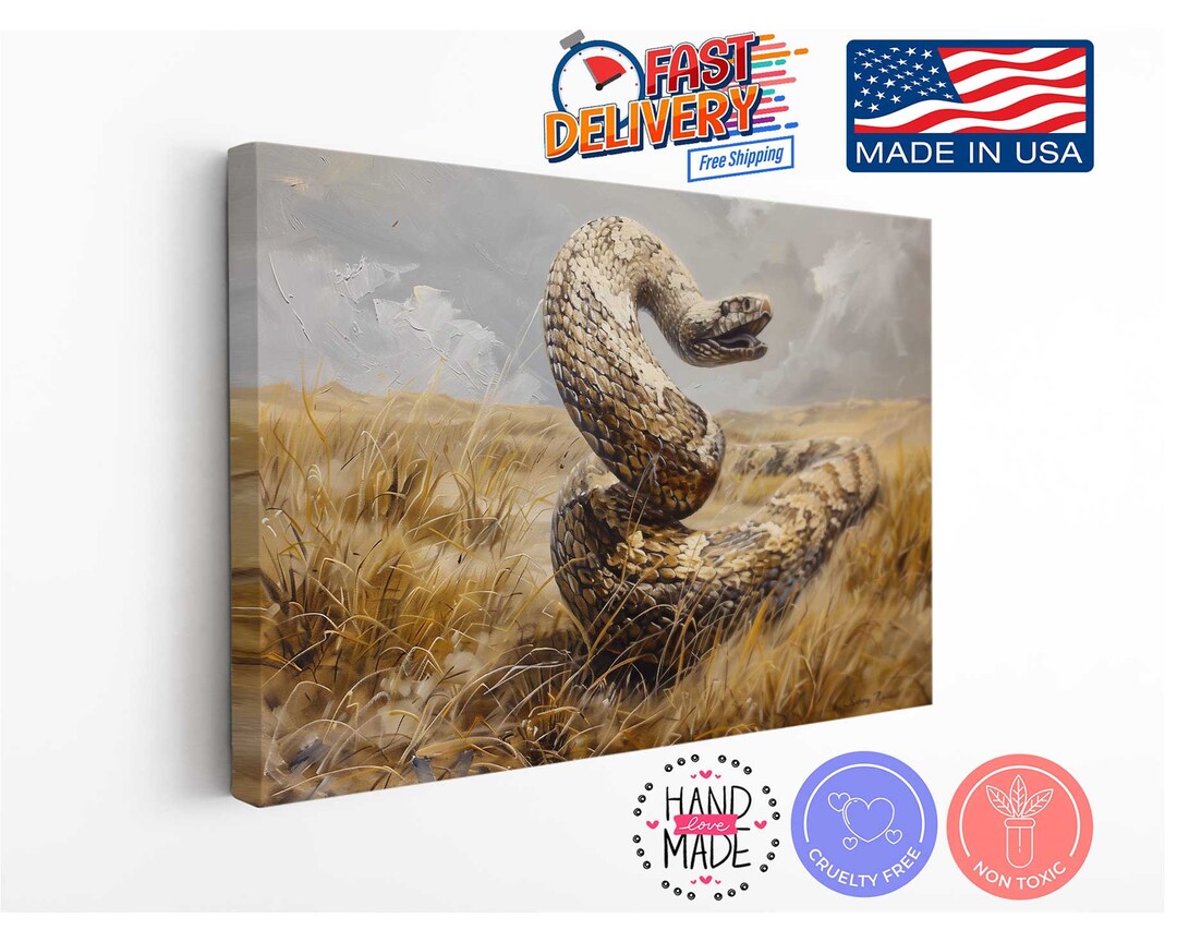 Anaconda Snake Oil Painting Reproduction: Canvas Print Wall Art - Etsy