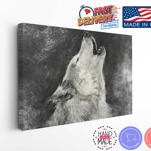 Gray Wolf Art - Etsy