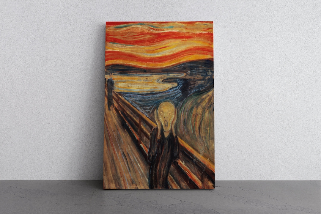 The Scream Canvas Print, Edvard Munch Reproduction, Famous Painting ...