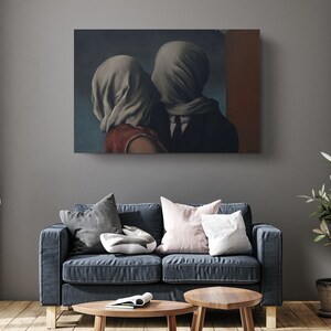 The Lovers Reproduction Classic Wall Art Canvas Print Home - Etsy
