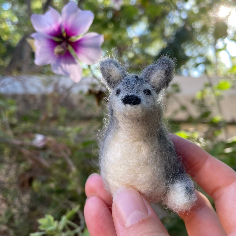 Needle Felted Wolf - Etsy