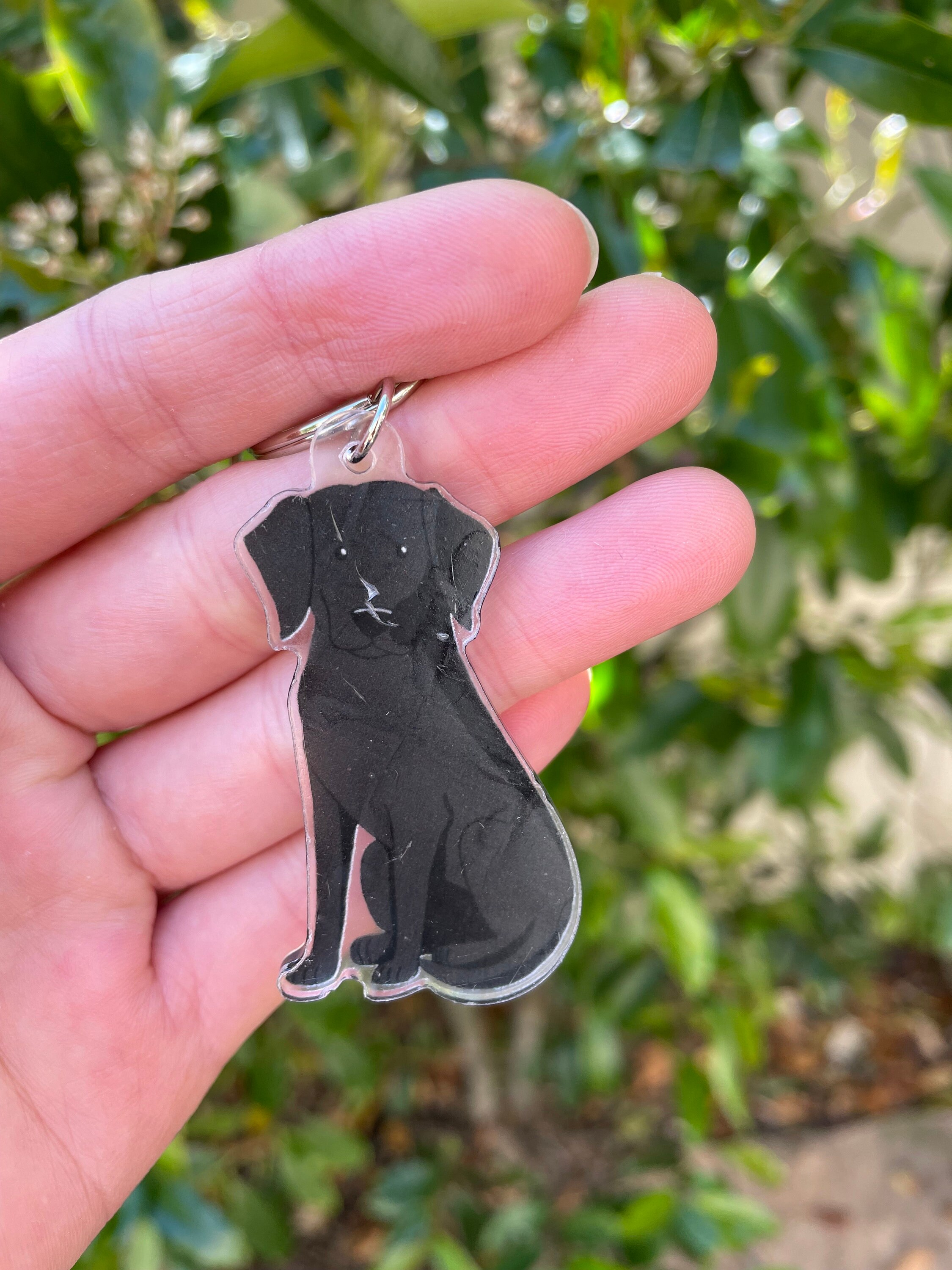 Labrador Acrylic Charm Keychain / Black / Yellow / Chocolate / Red ...
