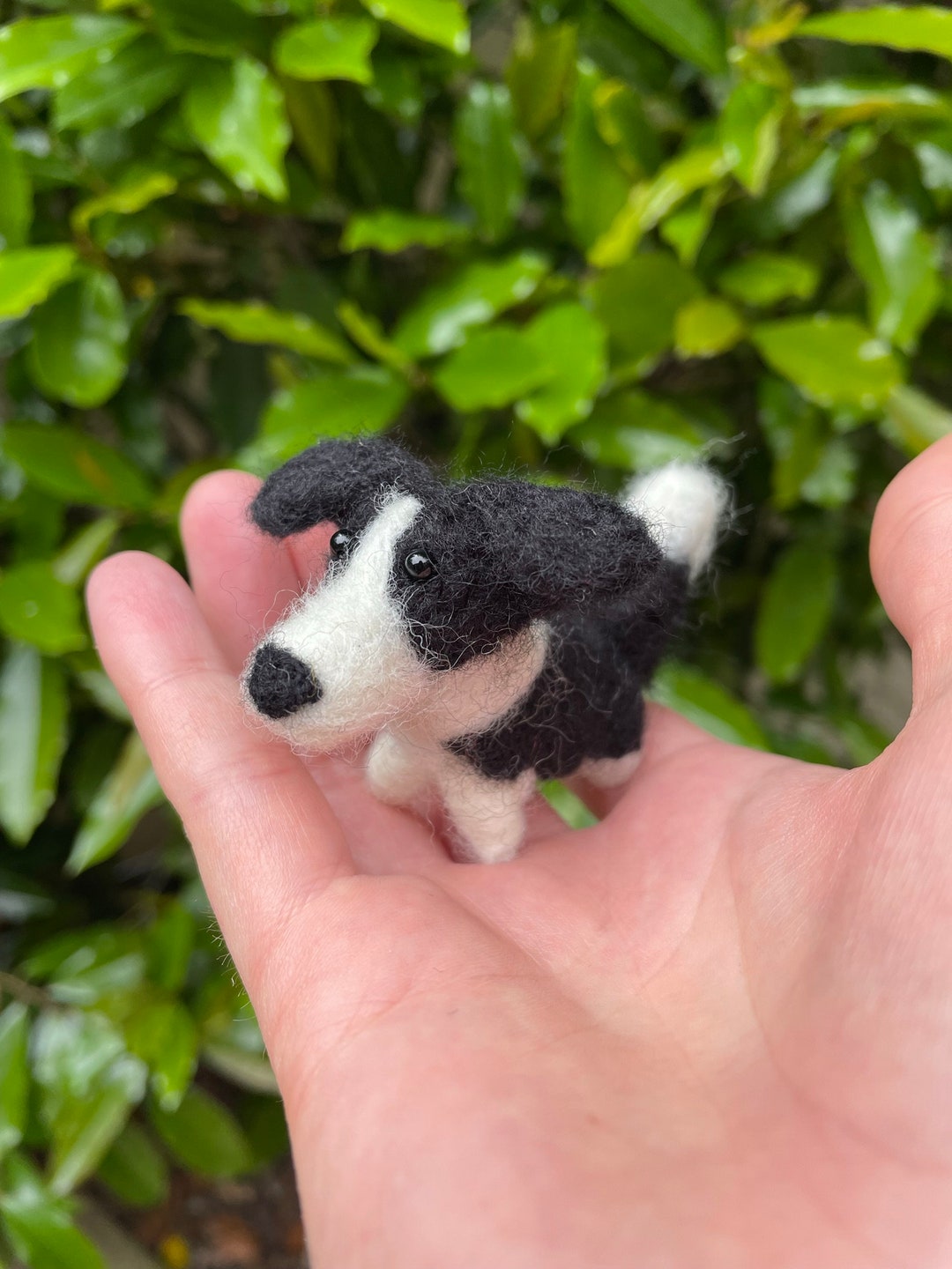 Mini Needle Felted Border Collie / Needle Felted Dog / Made to Order ...