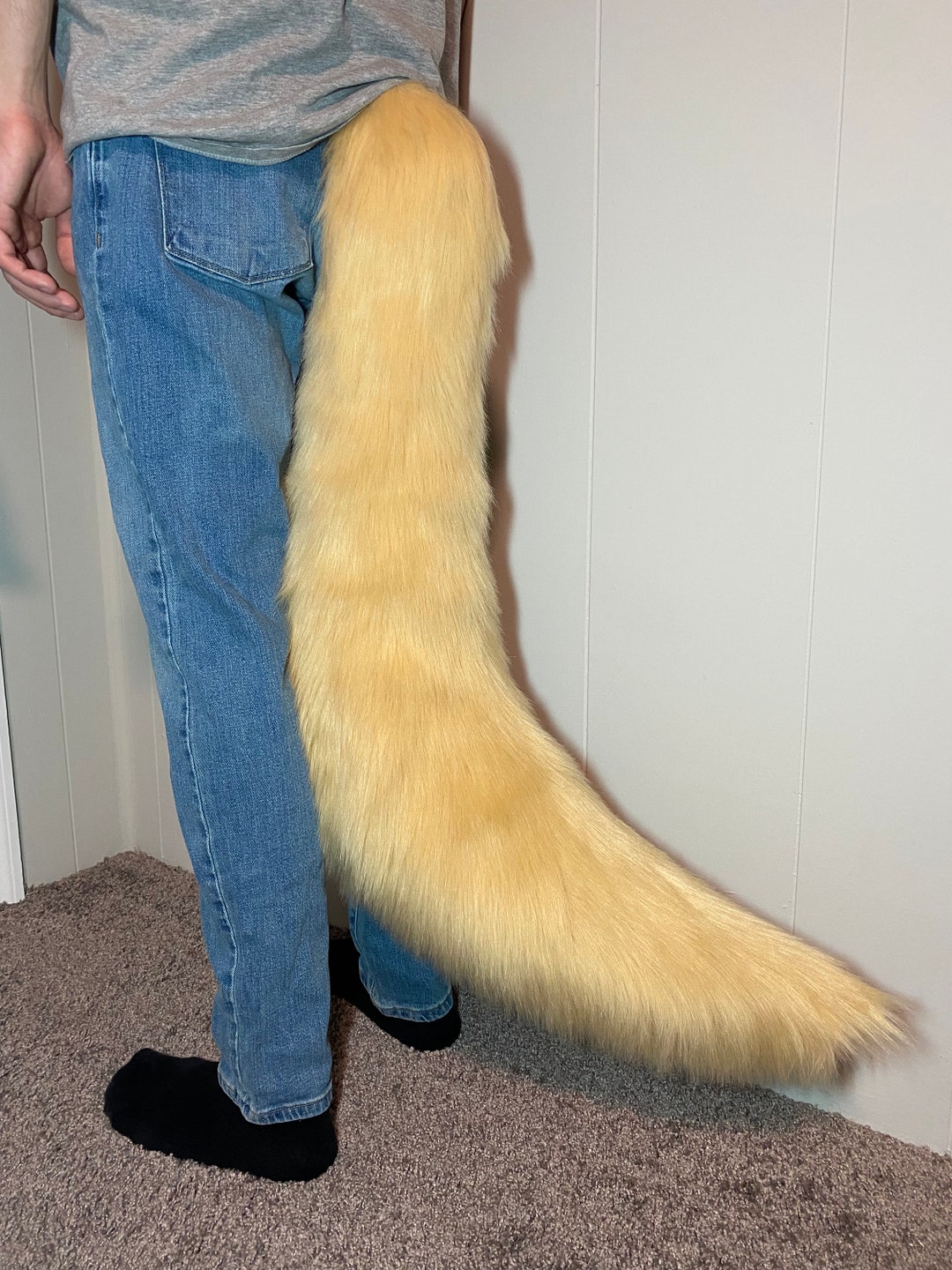 Custom Extra Large Tail Kawaii Costume Cosplay Pet Play Furry Dog Cat ...