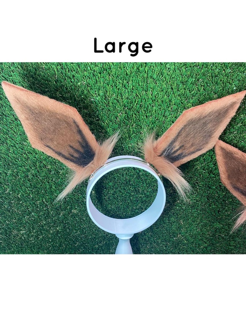 Eevee Ears Tail Mane Set Cosplay Costume Pokémon Furry Therian Petplay ...