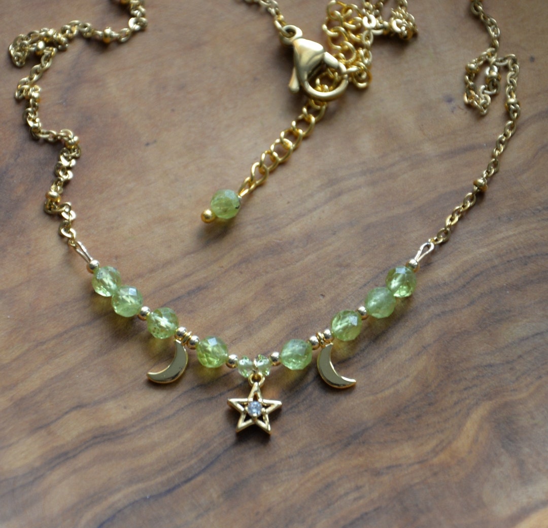 Coco Witch Hat Workshop Inspired Peridot Necklace - Etsy