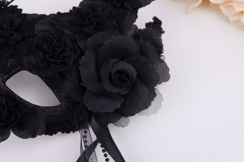 Masquerade Mask Venetian Mask Adult Dance Flower Lace Mask - Etsy