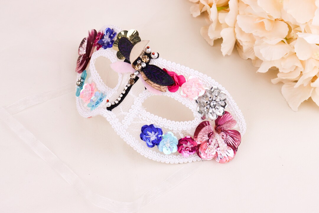 Masquerade Masks, Adult Prom Masks, Flower Masks, Halloween Masks ...