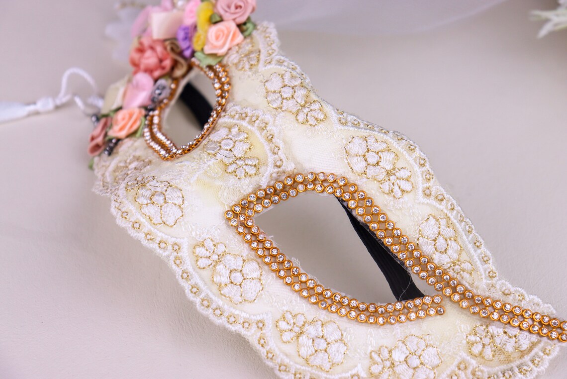 Adult Dance Flower Lace Mask Masquerade Mask Halloween Mask - Etsy