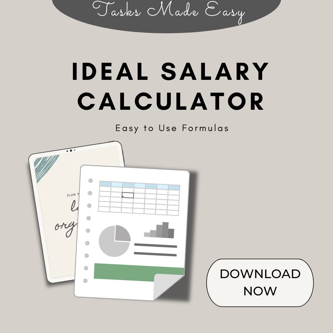 Ideal Salary Calculator - Etsy
