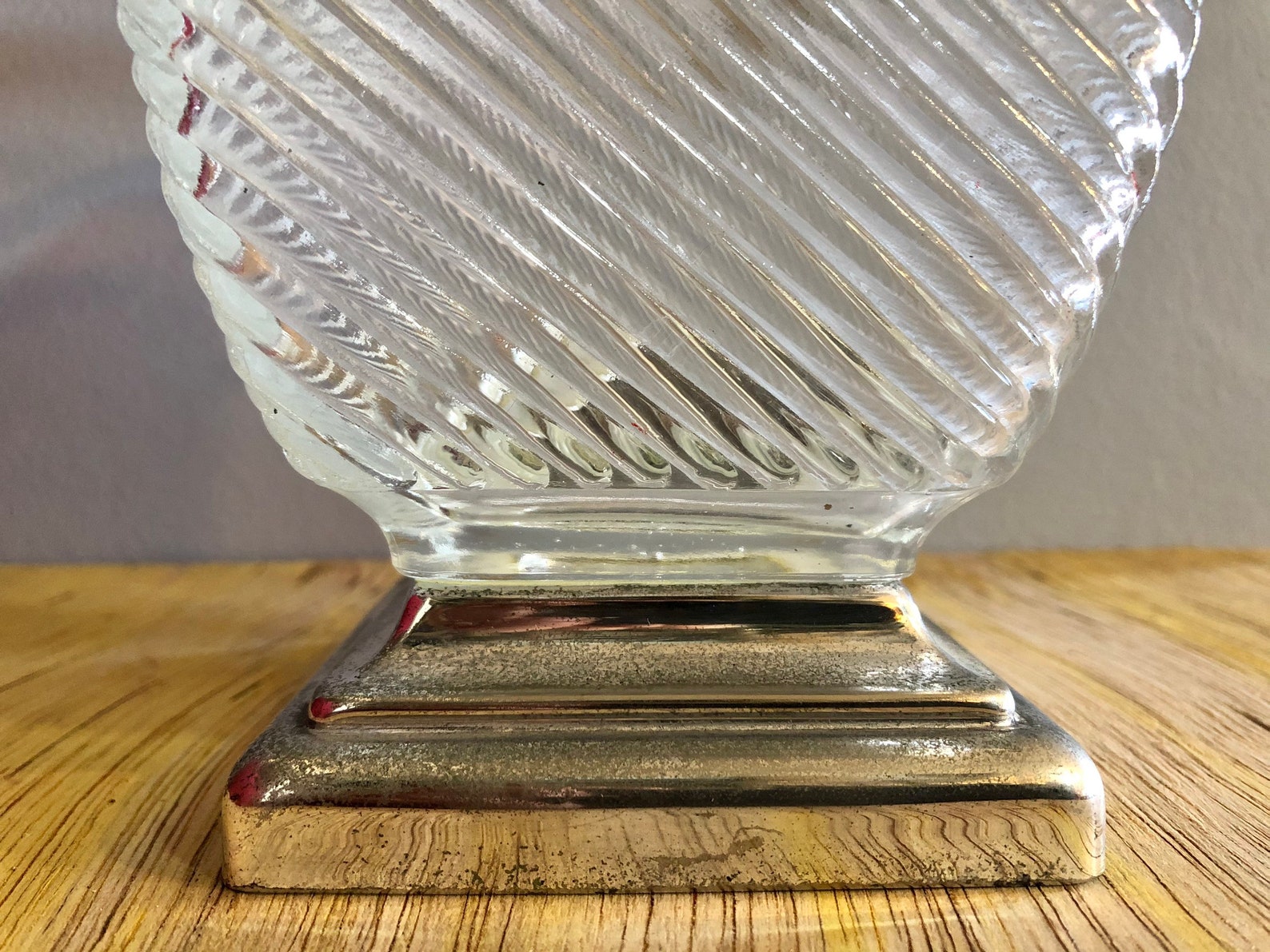 A Mid Century Modern Glass Ice Bucket Etsy