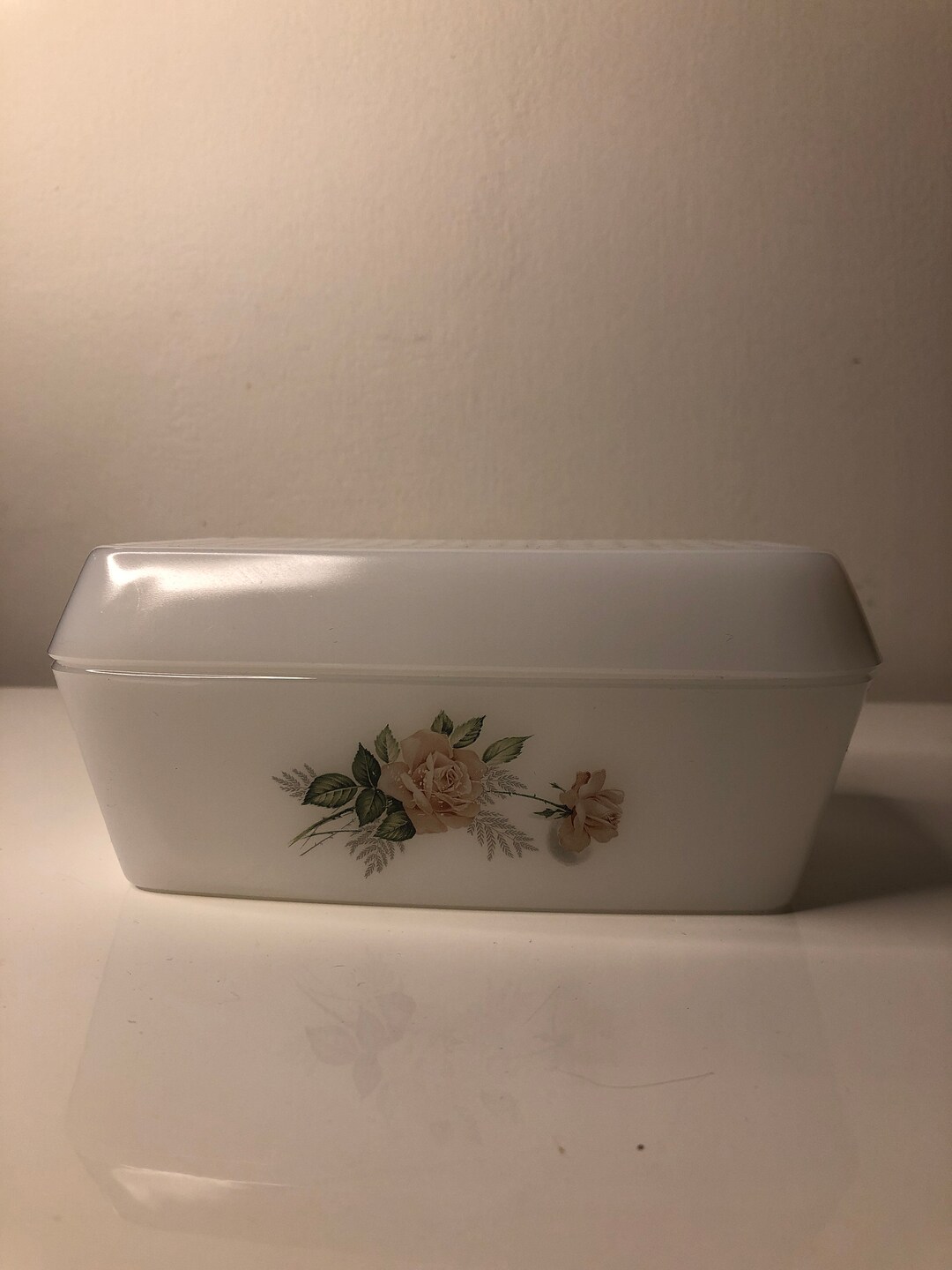 White Vintage Pyrex Butter Dish With Lid - Etsy