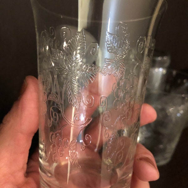 Vintage Etched Glass - Etsy