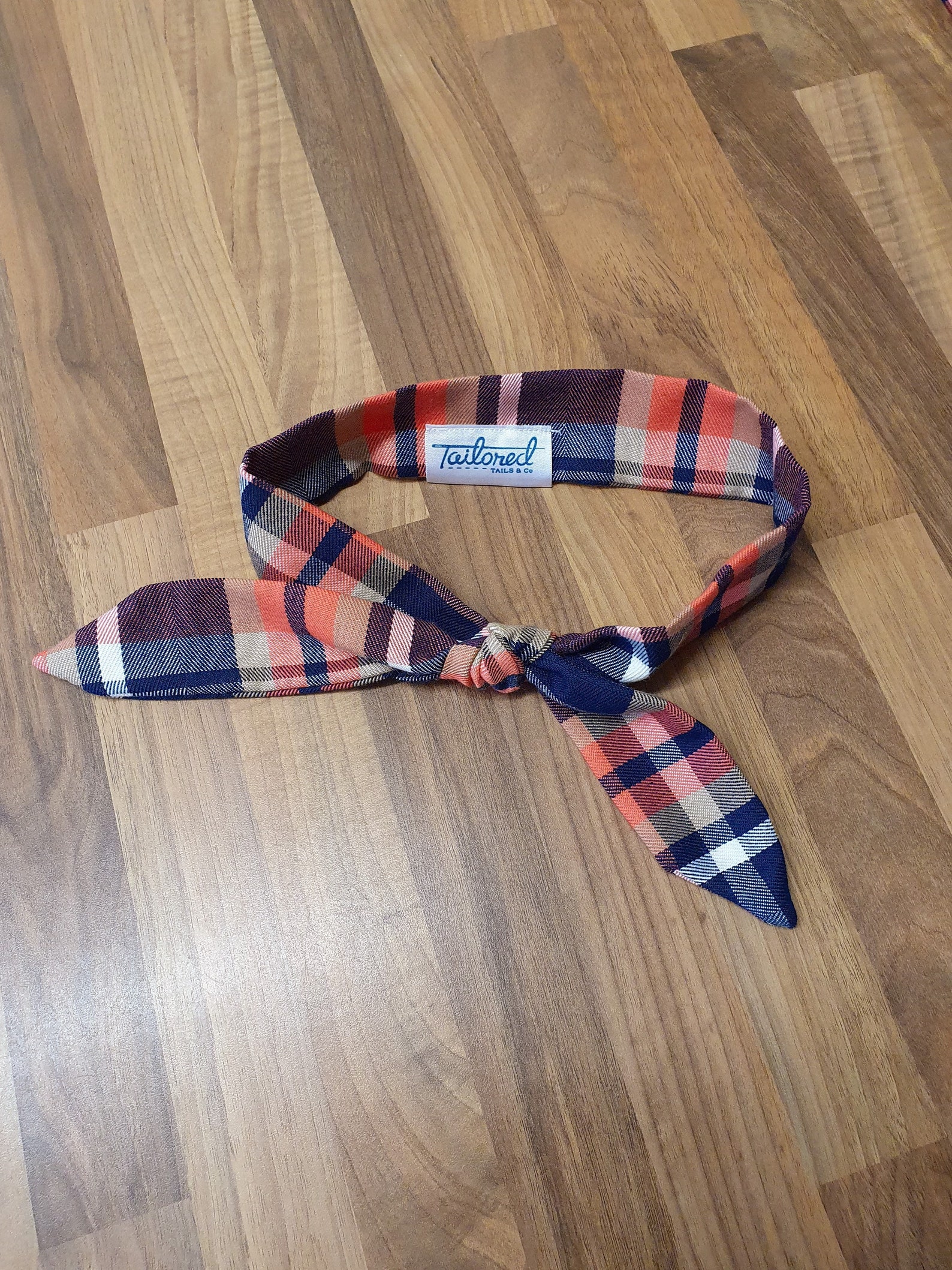 Dog Neckerchiefs Various Patterns. Floral striped gingham | Etsy