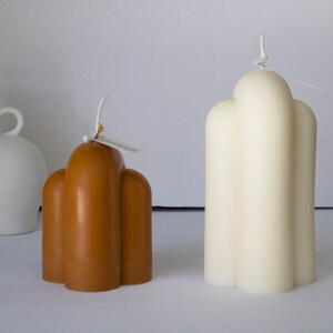 Pillar Candle, Large Rainbow Candle, Arch Shaped Candle, Unique Candle ...